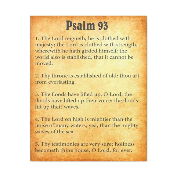 Express Your Love Gifts | Art | Scripture Sign Psalm 93 Chapter Gold ...
